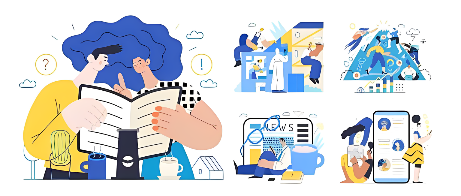 How the Corporate Memphis Art Style Transformed the Art of Storytelling - Synergyzer