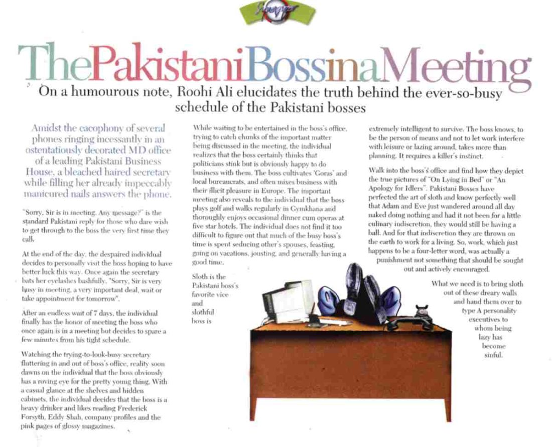 The Pakistani Boss in a Meeting - Backlog Brilliance